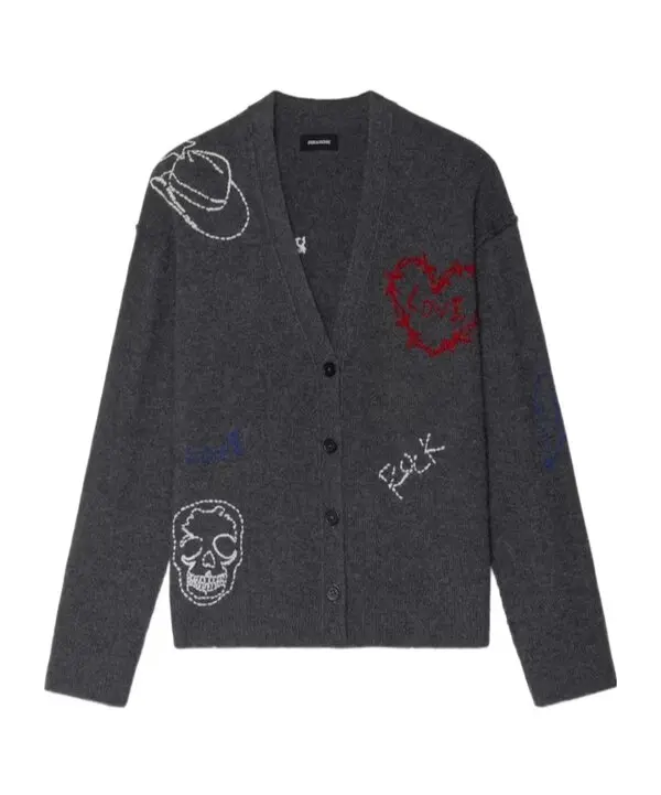 Zadig&Voltaire Mirkaz Embroidered Cardigan