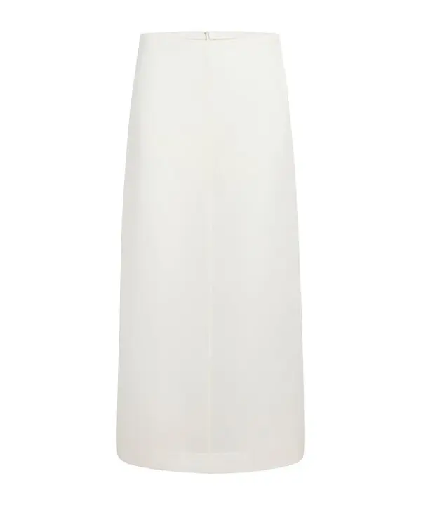 Khaite Slit Skirt - Chalk Color