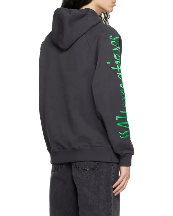 ETUDES Studio Logo Embroidered Drawstring Hoodie