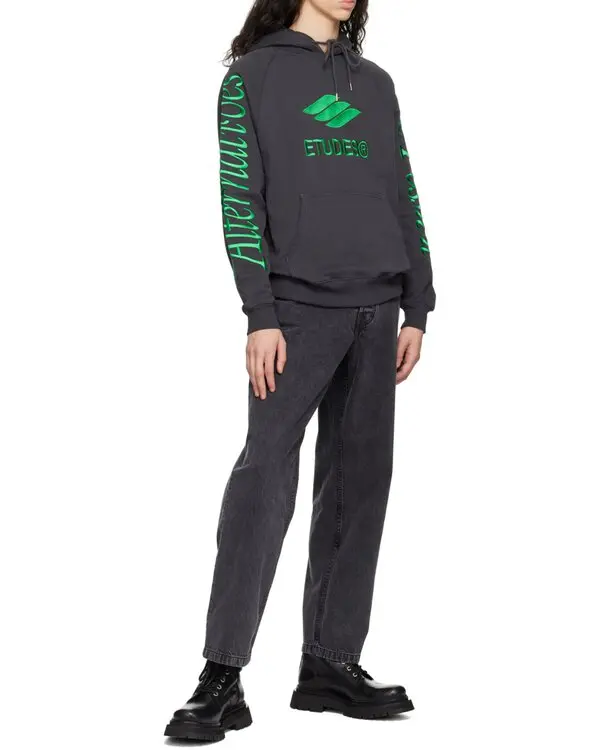 ETUDES Studio Logo Embroidered Drawstring Hoodie