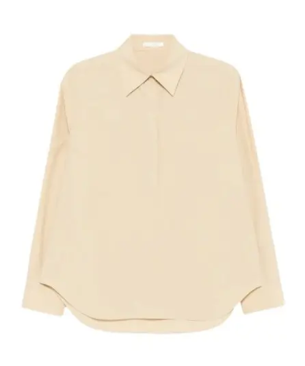 THE ROW Long-sleeved Shirt With Lapel Collar - Nude