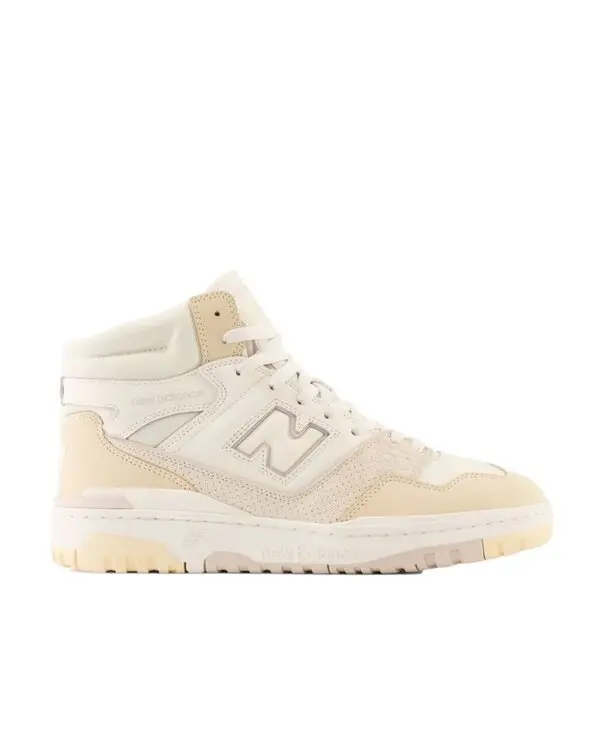 NEW BALANCE 650 High-top Lace-up Sneakers - Nude