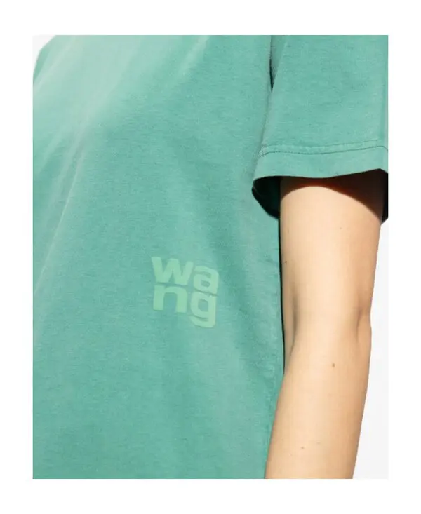 Alexander Wang Logo Print T-shirt - Green