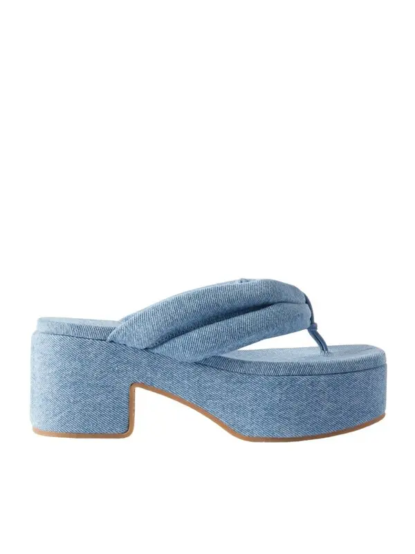 Dries Van Noten Platform High-heeled Sandals - Blue
