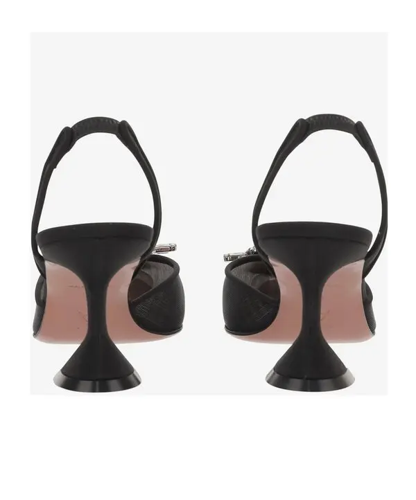 Amina Muaddi Pointed High-heeled Slingback Sandals