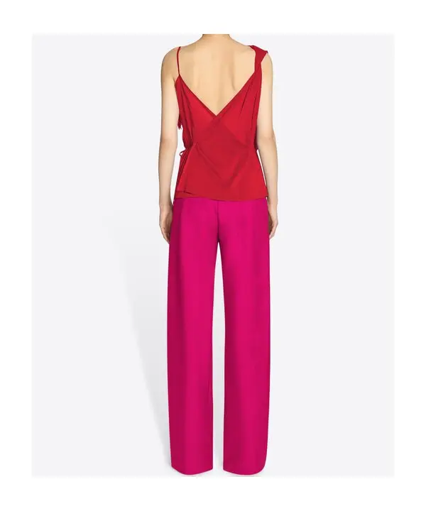 Dries Van Noten Ruffled One-shoulder Silk Top