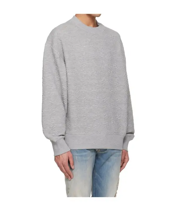 Amiri Oversized Jacquard Crewneck Sweatshirt - Gray