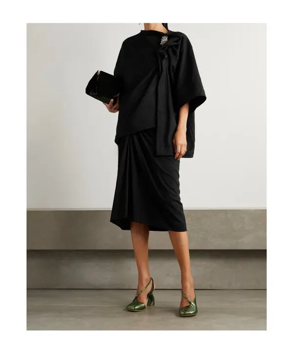 Dries Van Noten Draped Brooch T-shirt