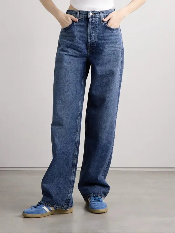 AGOLDE Low Slung Puddle Low-rise Jeans - No