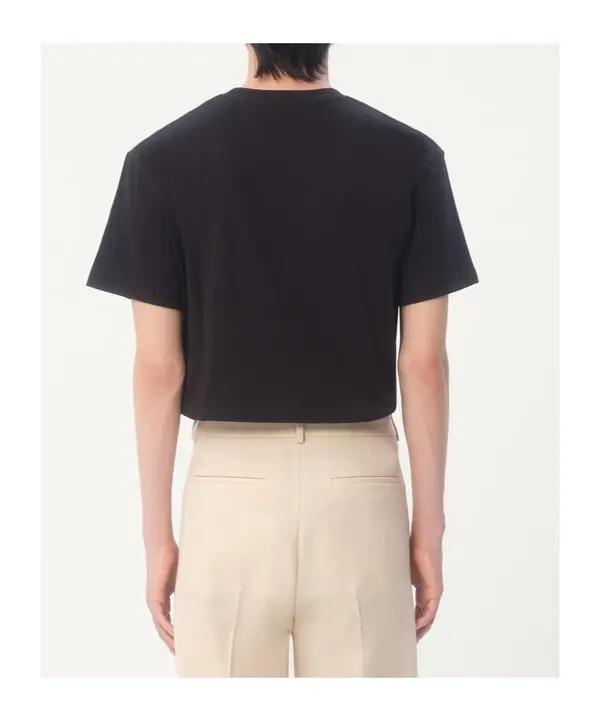 Valentino Garavani Vlogo Embroidered Crewneck T-shirt - Black