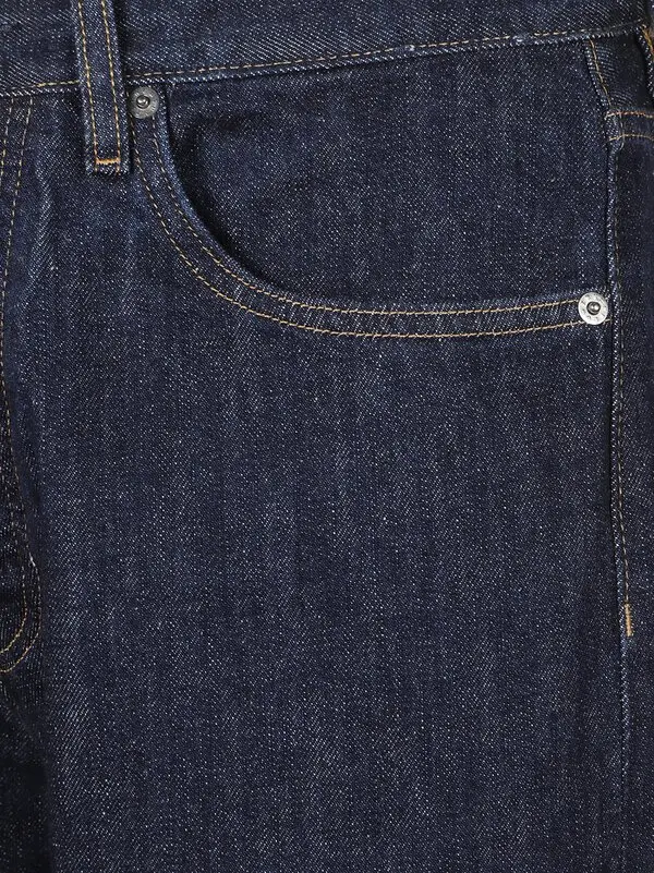 SUNFLOWER Logo Patch Straight-leg Jeans - Blue