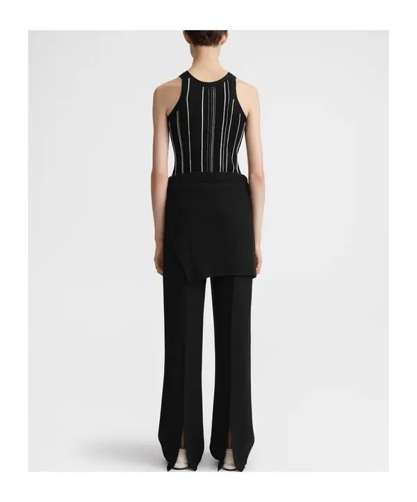 TOTEME Ribbed Striped Tank Top