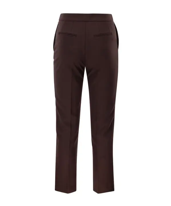 Elisabetta Franchi Logo Charm Lightweight Tailored Pants
