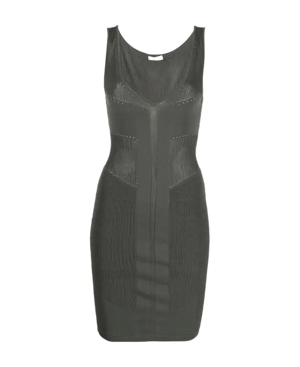 P.a.r.o.s.h Pointelle-knit Semi-sheer Dress