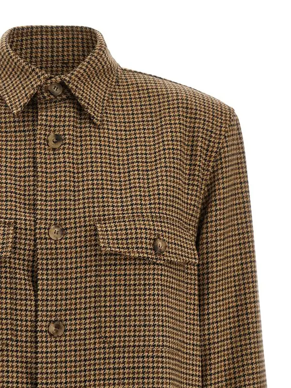 Saint Laurent Puppy Tooth Overshirt