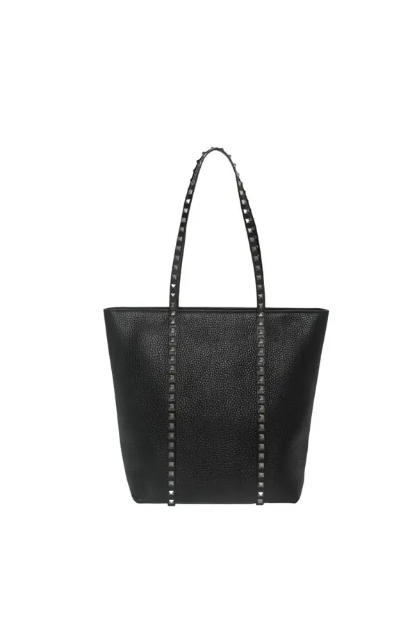 Valentino Garavani Rockstud Open Top Tote Bag - Black