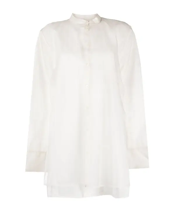 RÓHE Button-up Layered Blouse - White