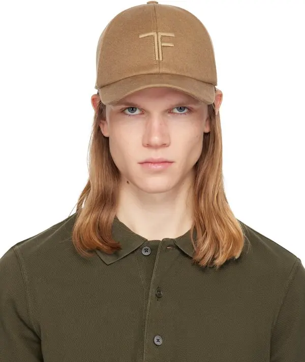 TOM FORD Embroidered Baseball Cap - Brown