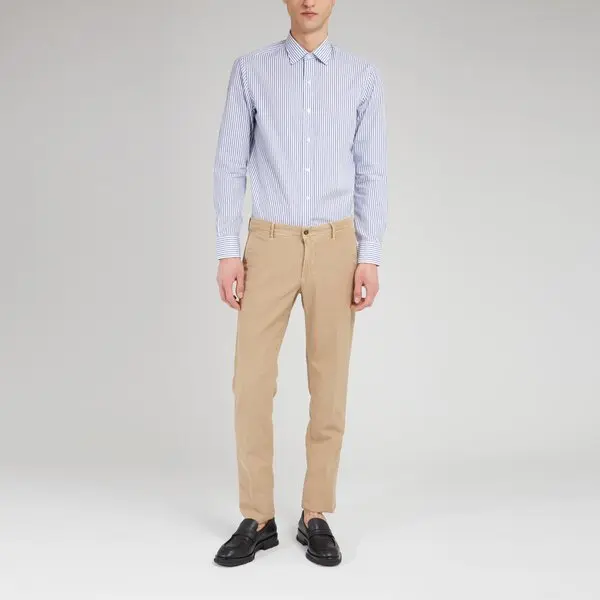 SALVATORE PICCOLO Striped Long-sleeved Shirt
