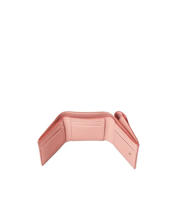 Fendi Ff Diamonds Tri-fold Wallet - Pink
