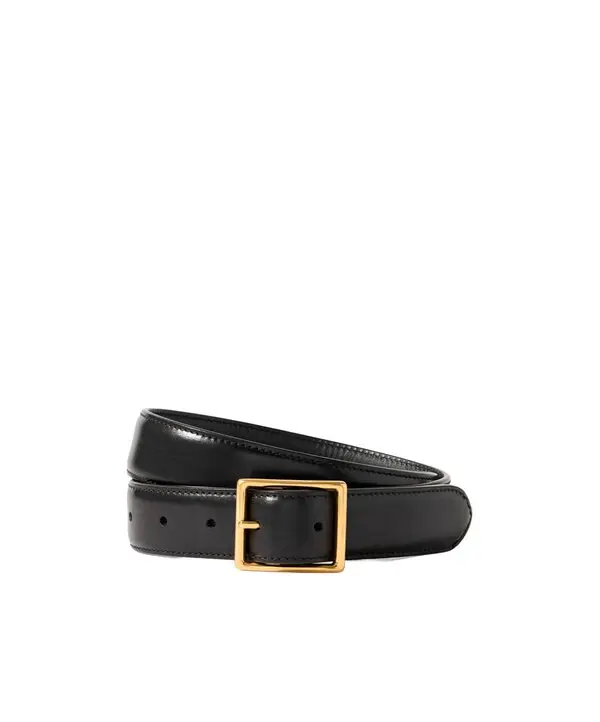 NILI LOTAN Gabriele Leather Belt - Black