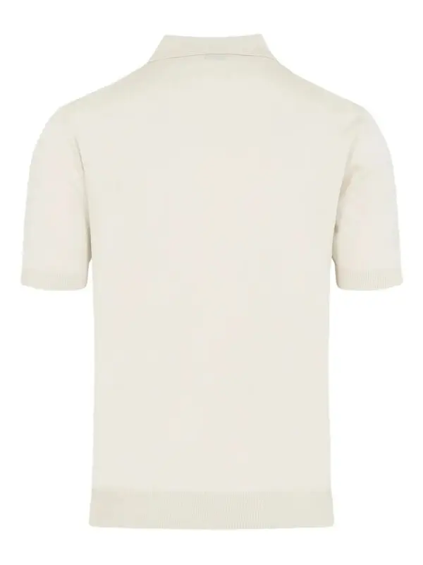 Etro Logo Embroidered Short-sleeved Polo Shirt - White