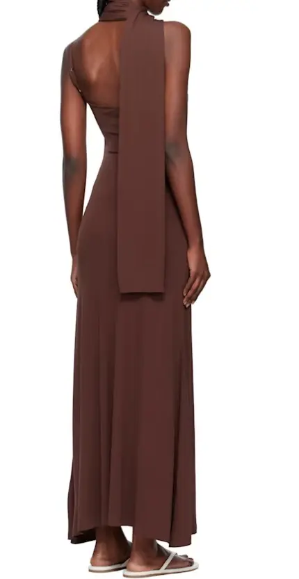 AYA MUSE Halterneck Maxi Dress - Red