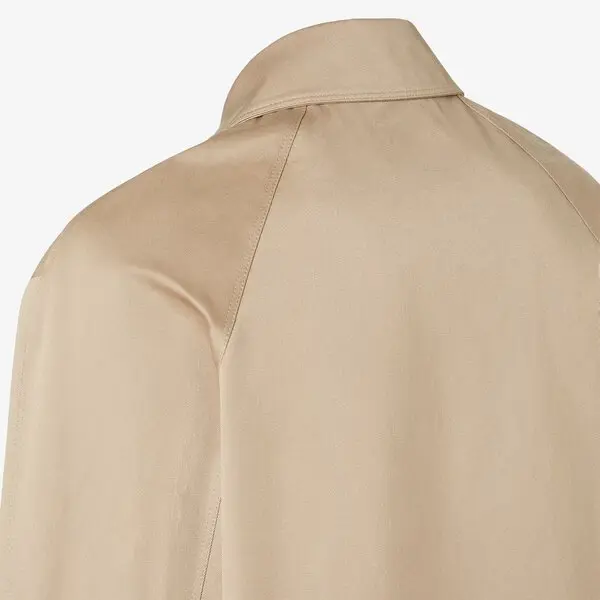 Fendi Ff Logo Plaque Zip-up Blouson - Beige