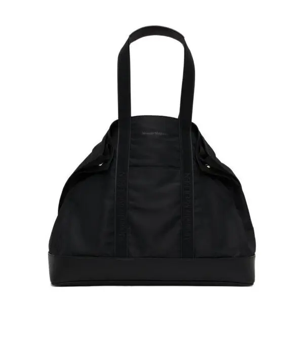 Alexander McQueen Logo Band Tote Bag - Black