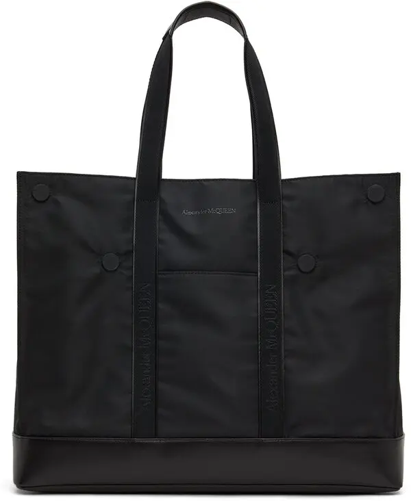 Alexander McQueen Logo Band Tote Bag