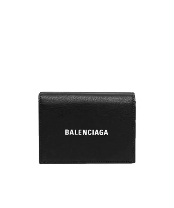 Balenciaga Logo Wallet - Black