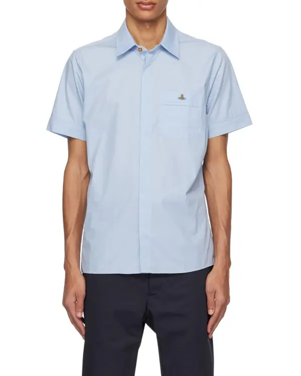 VIVIENNE WESTWOOD Logo Embroidered Shirt - Multicolor