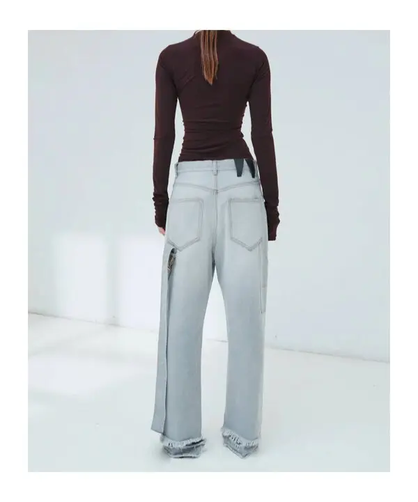 DARKPARK Belted Straight-leg Jeans