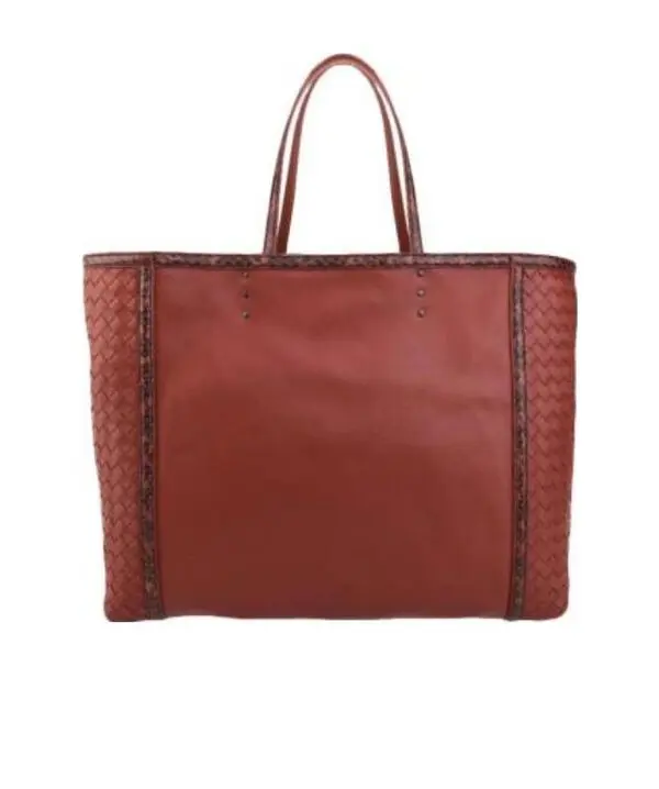 Bottega Veneta Woven Tote - Deep Red