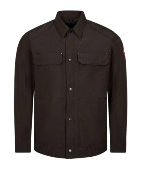 Canada Goose Burnaby Logo Patch Buttoned Jacket