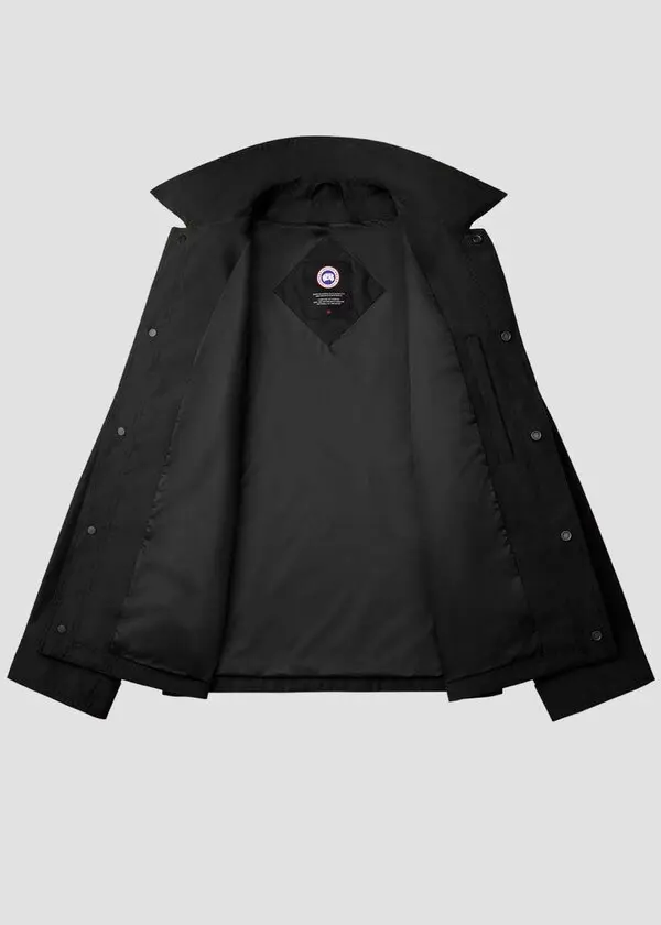 Canada Goose Burnaby Logo Patch Buttoned Jacket