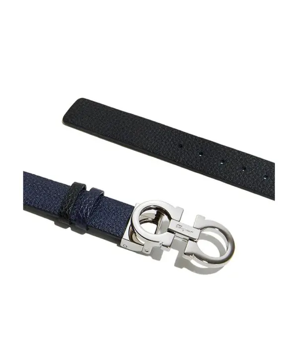 FERRAGAMO Gancini Reversible Belt - Black