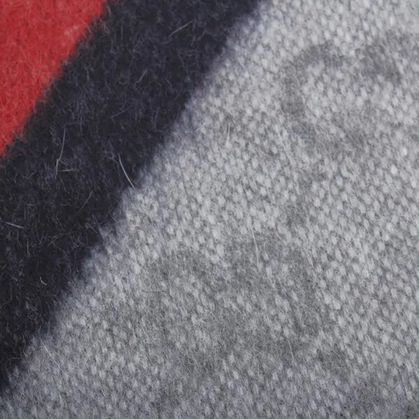 Gucci Double G Double-sided Knitted Scarf - Grey