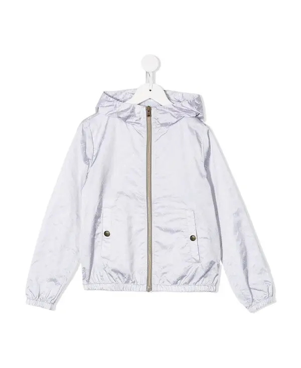 Herno Teen Monogram Print Hooded Jacket