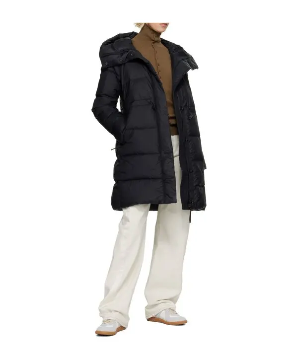Canada Goose Montgomery Down Coat With Tonal Label - Black