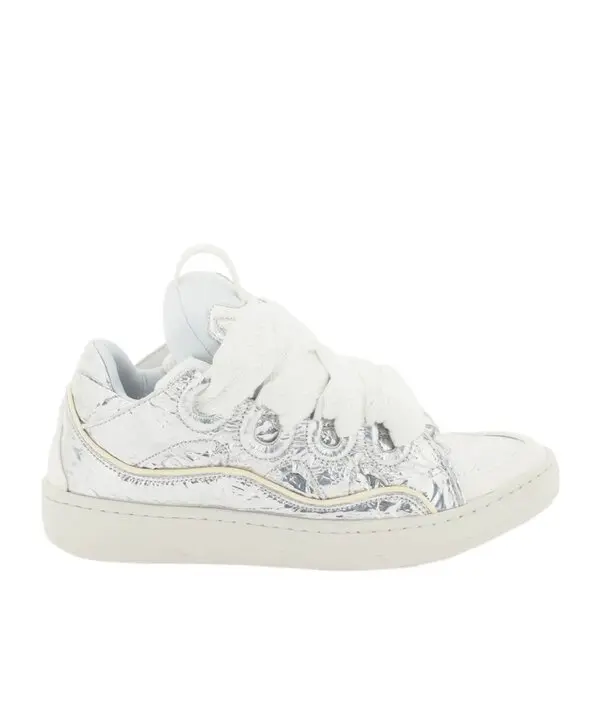 LANVIN Curb Lace-up Sneakers - White