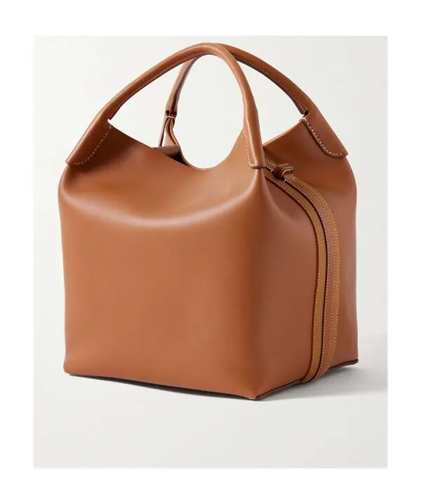 Loro Piana Bale Large Leather Bag - Brown