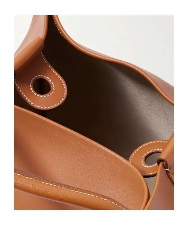 Loro Piana Bale Large Leather Bag - Brown