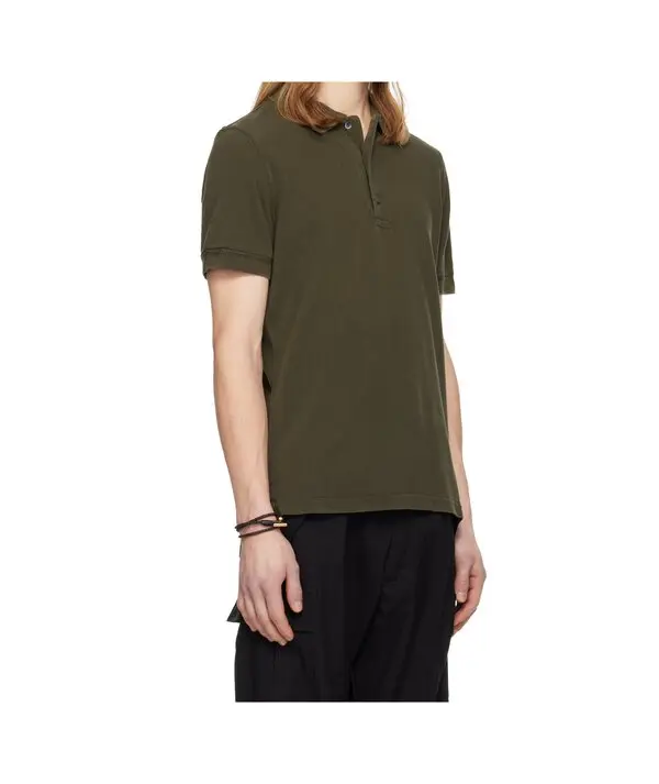 TOM FORD Short-sleeved Polo Shirt - Green