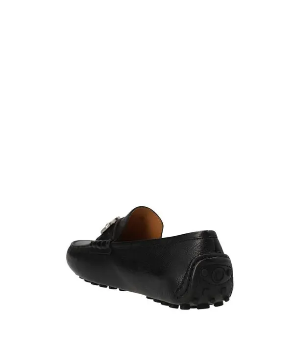 FERRAGAMO Gancini Detail Loafers - Black