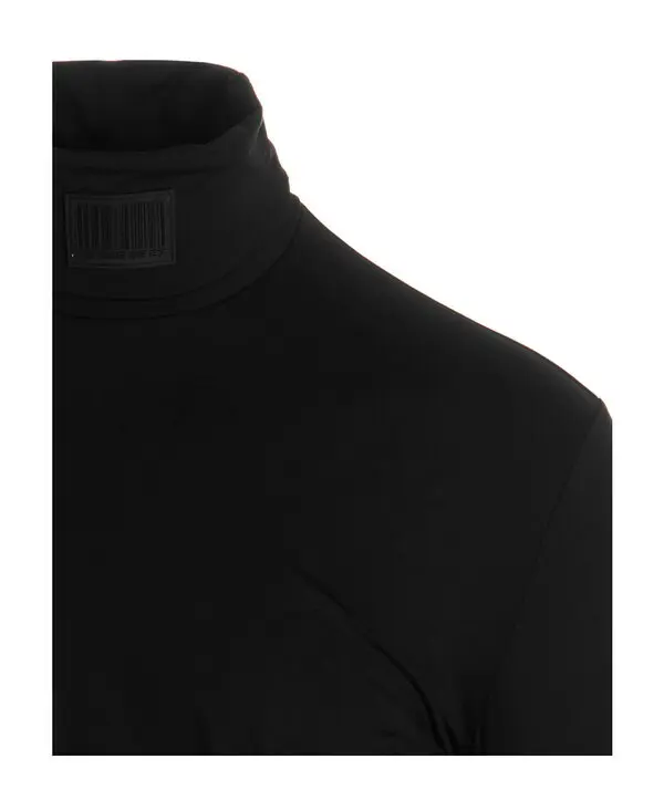 VTMNTS Logo Patch High Neck Knitted Jumper
