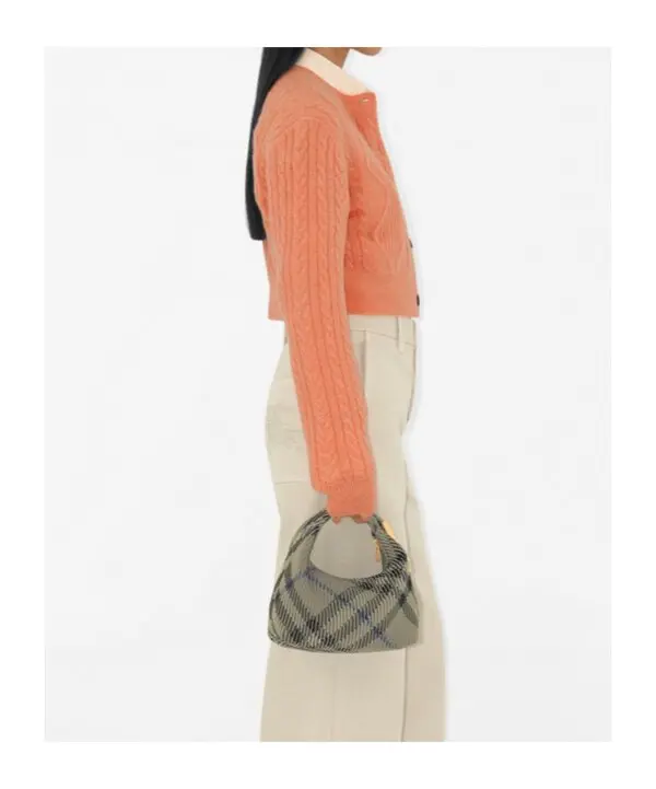 Burberry Cropped Cardigan With Twisted Rope Pattern