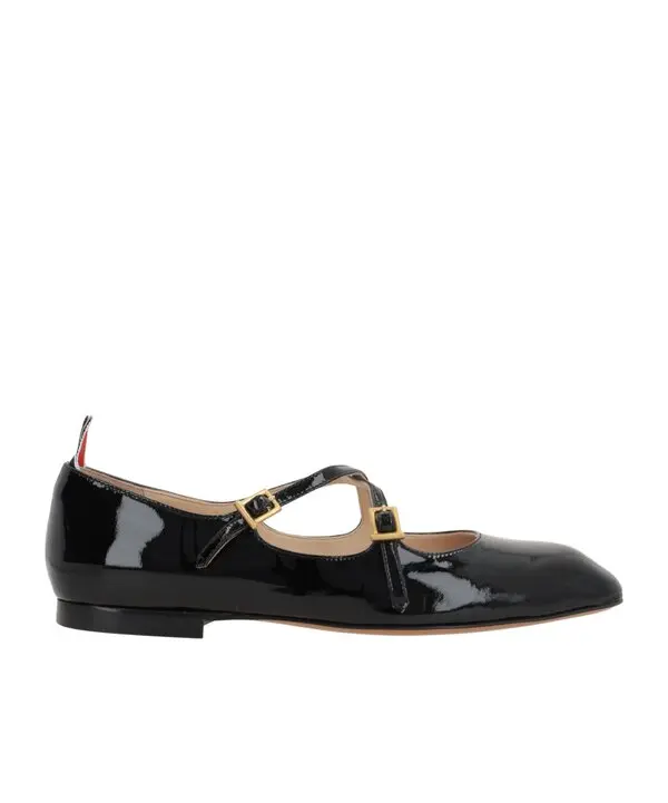 Thom Browne Mary Jane Ballerina Flats - Black