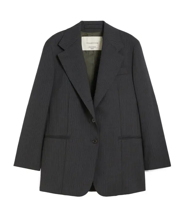 Max Mara Edmea Single-breasted Blazer - Dark Gray