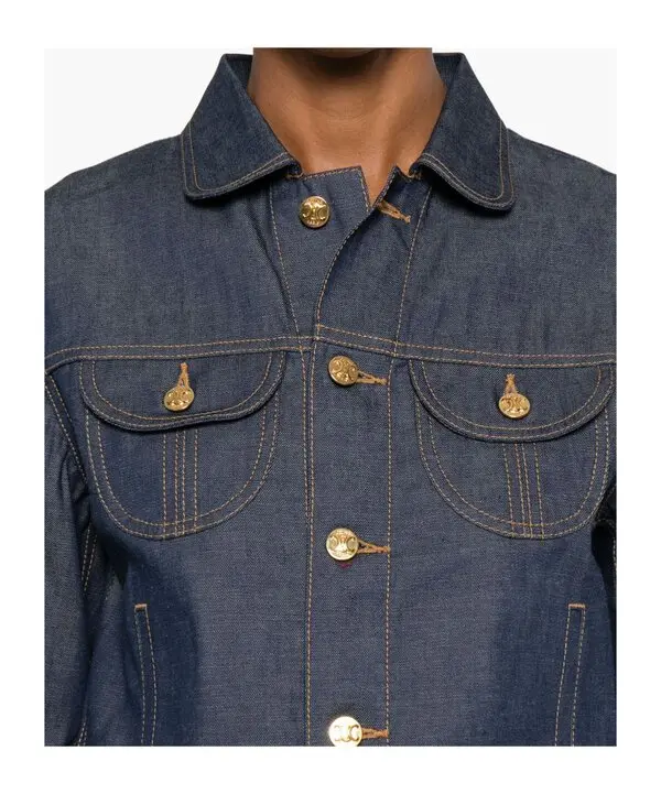 Celine Trucker Jacket In Raw Wash Denim - Black